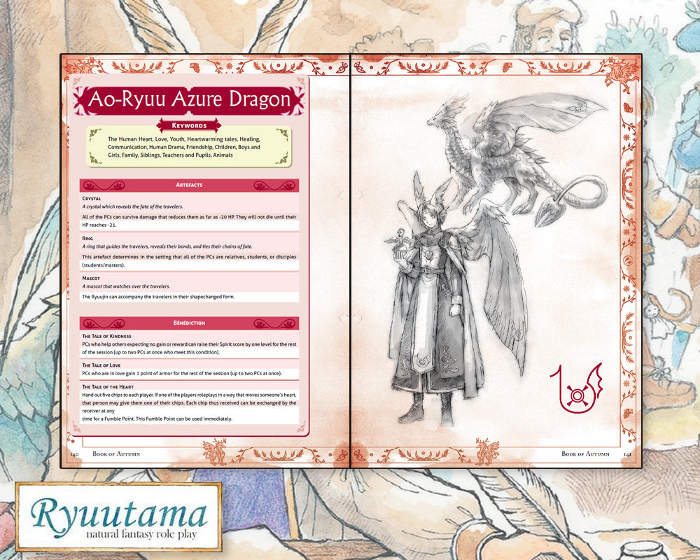 Ryuutama: Natural Fantasy Roleplaying Game – Metal Weave Games
