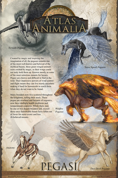 Atlas Animalia: Creature Posters (12x18in) (USA) – Metal Weave Games