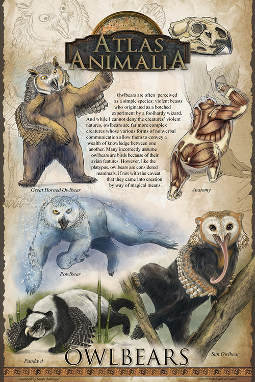 Atlas Animalia: Creature Posters (12x18in) (USA) – Metal Weave Games